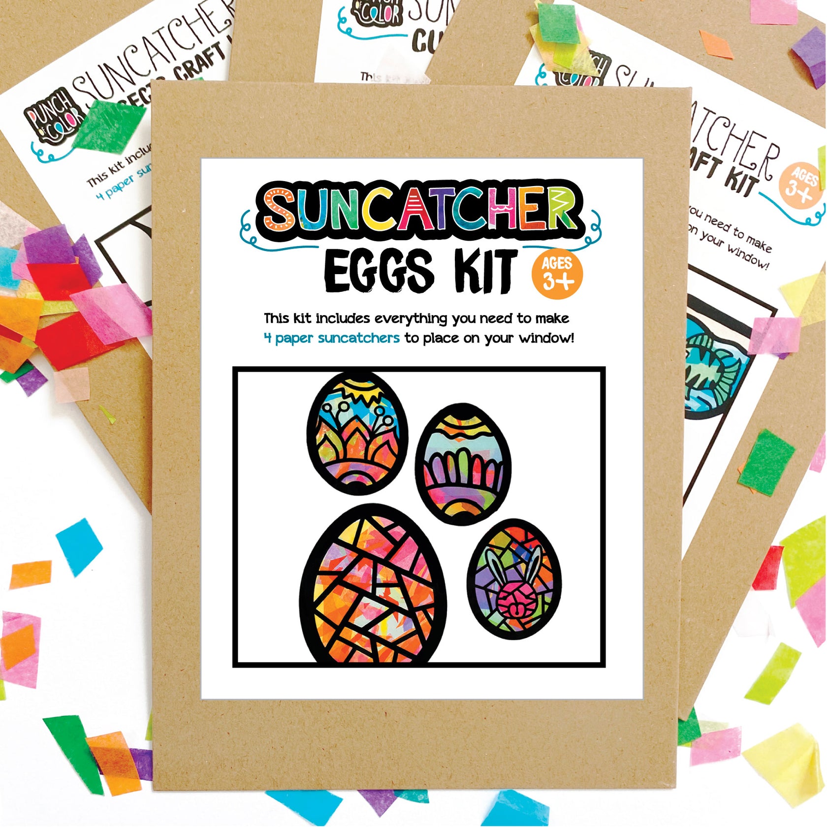 Easter Eggs Suncatcher Craft Kit – PunchofColor