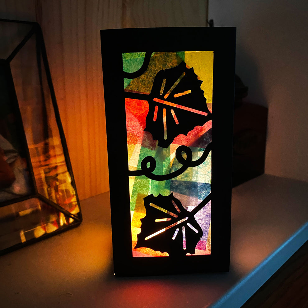 Fall Leaves Paper Lantern Craft Kit – PunchofColor