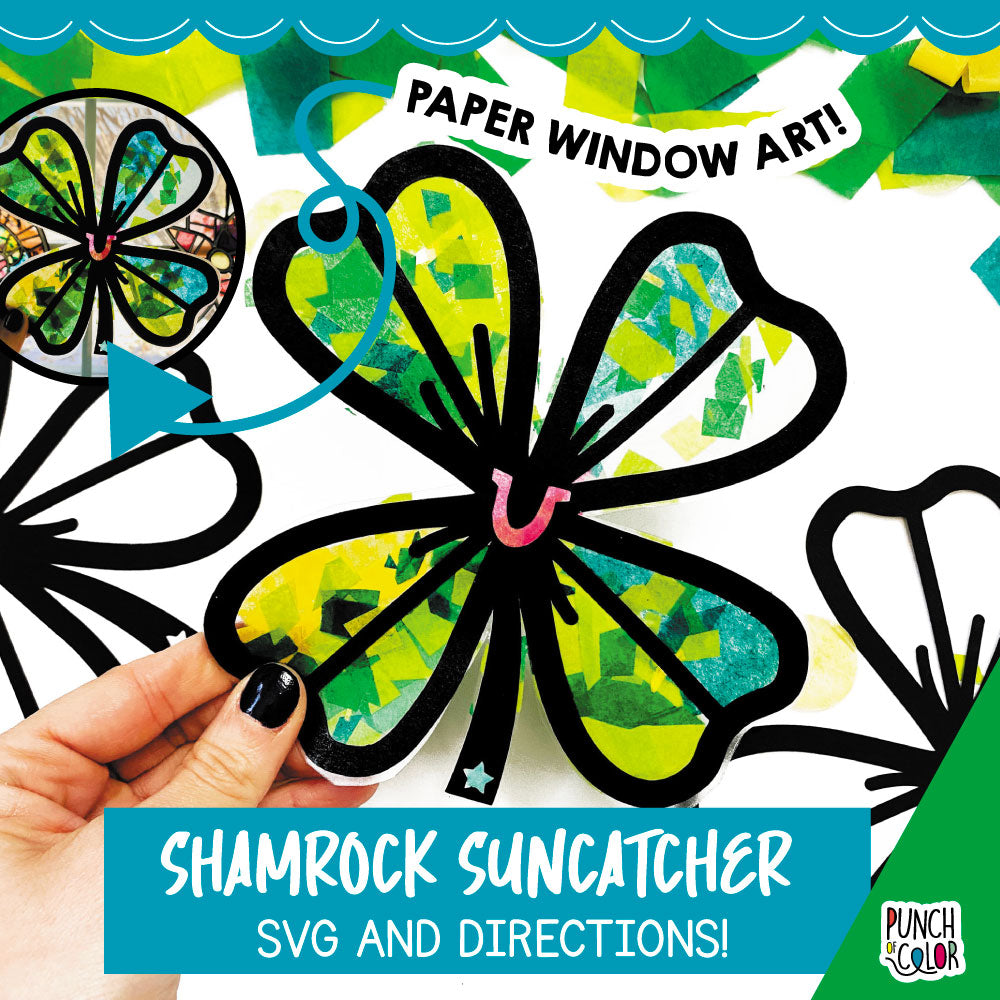 St. Patricks Day Shamrock Craft Download – PunchofColor