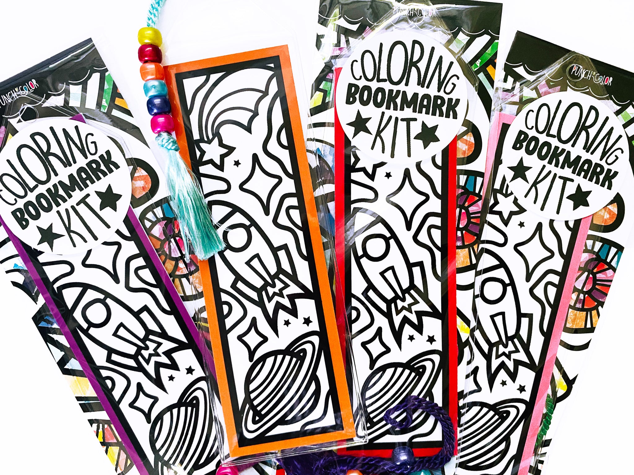 Bulk Coloring Bookmark Kit – PunchofColor
