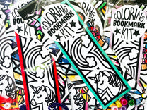 Unicorn Coloring Bookmark Kit – PunchofColor