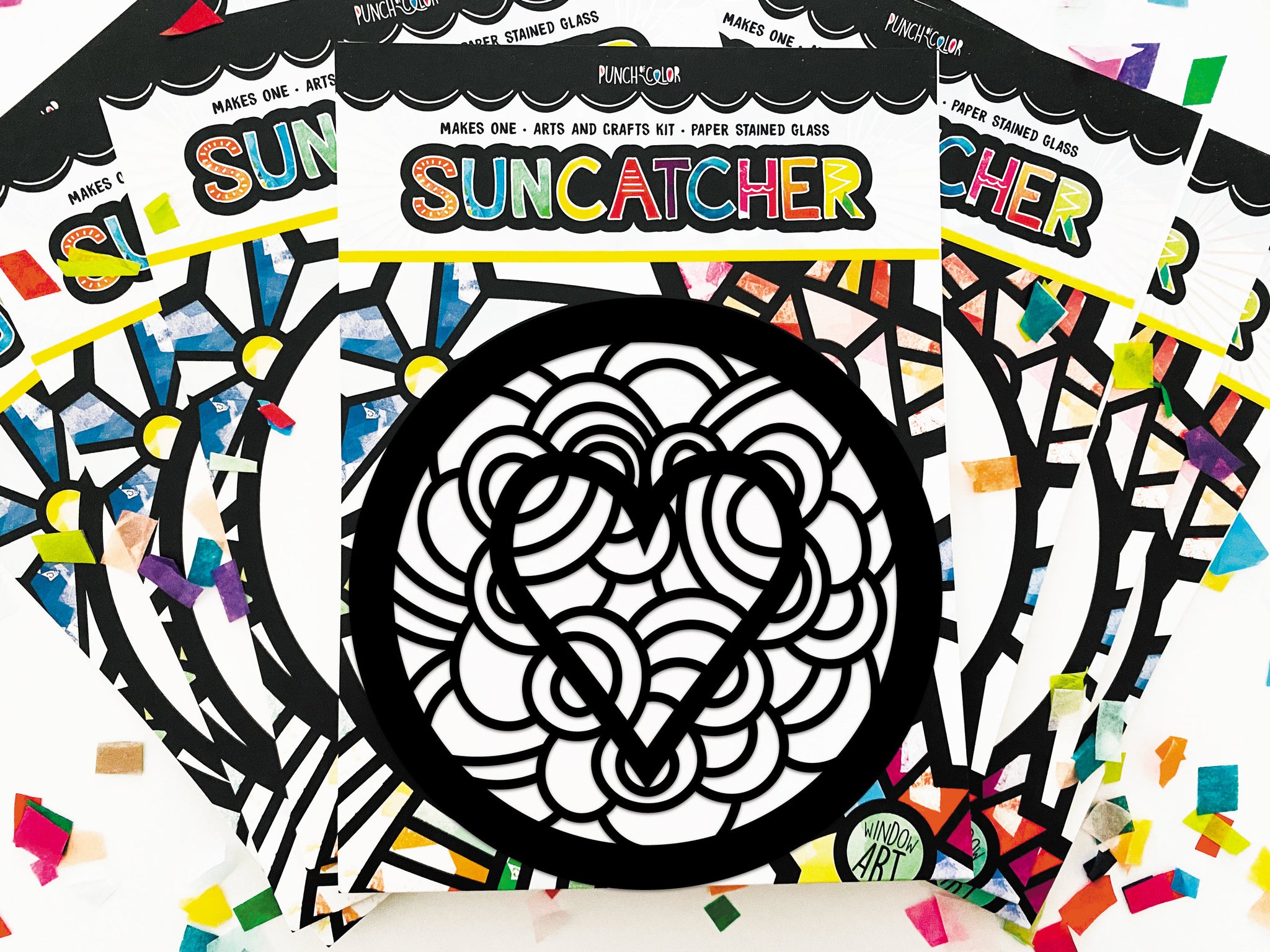 Fancy Heart Suncatcher Craft Kit – PunchofColor